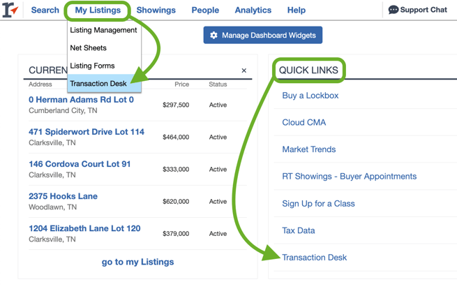 Transaction Desk Forms & Contracts